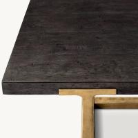 China Modern Luxury Sintered Stone Coffee Table 1200-1700mm Customizable Stainless Steel Base Furniture for sale