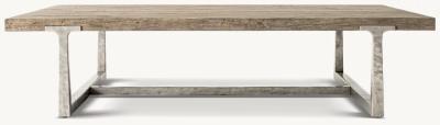 China Modern Coffee Table 1400×800×450mm with Stainless Steel Frame and Wood Top - Customizable Luxury Furniture for sale