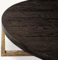 China Modern Round Coffee Table 300mm Height with Stainless Steel Base - Custom Wood, Stone or Glass Top Options for sale