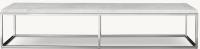 China Modern Stainless Steel Sintered Stone Coffee Table 1200x600x450mm Customizable Size for Living Room for sale