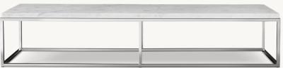 China Modern Stainless Steel Sintered Stone Coffee Table 1200x600x450mm Customizable Size for Living Room for sale