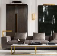 China Modern Stainless Steel Sintered Stone Coffee Table 1200x600x450mm Customizable Size for Living Room for sale