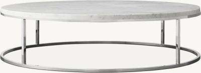 China Modern Stainless Steel Sintered Stone Coffee Table 900mm 1200mm 1500mm Round Living Room Furniture for sale