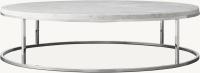 China Modern Stainless Steel Sintered Stone Coffee Table 900mm 1200mm 1500mm Round Living Room Furniture for sale