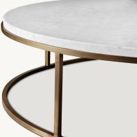 China Modern Stainless Steel Sintered Stone Coffee Table 900mm 1200mm 1500mm Round Living Room Furniture for sale