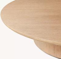 China Modern Solid Wood Coffee Table with Stainless Steel and Ceramic Top 1200mm 1500mm for sale