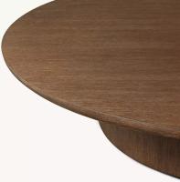 China Modern Solid Wood Coffee Table with Stainless Steel and Ceramic Top 1200mm 1500mm for sale