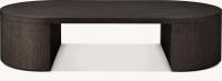 China Modern Luxury Solid Wood Coffee Table with Stainless Steel and Ceramic Top 1300x600x450 mm for sale