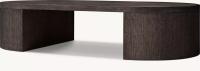 China Modern Luxury Solid Wood Coffee Table with Stainless Steel and Ceramic Top 1300x600x450 mm for sale