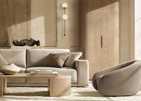 China Modern Luxury Solid Wood Coffee Table with Stainless Steel and Ceramic Top 1300x600x450 mm for sale