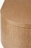 China Modern Luxury Solid Wood Coffee Table with Stainless Steel and Ceramic Top 1300x600x450 mm for sale