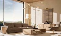 China Modern Solid Wood Coffee Table with Stainless Steel and Ceramic Top 1300x700x360mm for sale
