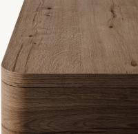 China Modern Solid Wood Coffee Table with Stainless Steel and Ceramic Top 1300x700x360mm for sale