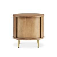 China Medieval Style Walnut Bedside Table with Roller Shutter Door - 2280×1980×2170mm Stainless Steel Cabinet BT-1061 for sale