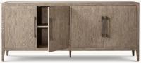 China Modern Bedroom Console Table with Walnut Finish & Roller Shutter Cabinet - 1500mm to 2000mm Sizes Available for sale