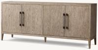China Modern Bedroom Console Table with Walnut Finish & Roller Shutter Cabinet - 1500mm to 2000mm Sizes Available for sale