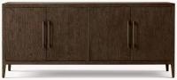 China Modern Bedroom Console Table with Walnut Finish & Roller Shutter Cabinet - 1500mm to 2000mm Sizes Available for sale