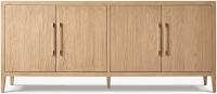China Modern Bedroom Console Table with Walnut Finish & Roller Shutter Cabinet - 1500mm to 2000mm Sizes Available for sale