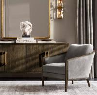 China Modern Bedroom Console Table with Walnut Finish & Roller Shutter Cabinet - 1500mm to 2000mm Sizes Available for sale