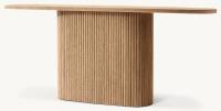 China Modern Bedroom Console Table 1200-2000mm with Roller Shutter Door and Custom Wood/Glass/Ceramic Top for sale