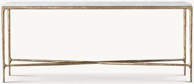China Modern Bedroom Console Table with Stainless Steel Frame and Glass Top - 1200mm to 2000mm Sizes Available for sale