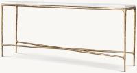 China Modern Bedroom Console Table with Stainless Steel Frame and Glass Top - 1200mm to 2000mm Sizes Available for sale
