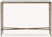 China Modern Bedroom Console Table with Stainless Steel Frame and Glass Top - 1200mm to 2000mm Sizes Available for sale