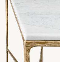 China Modern Bedroom Console Table with Stainless Steel Frame and Glass Top - 1200mm to 2000mm Sizes Available for sale