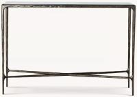China Modern Bedroom Console Table with Stainless Steel Frame and Glass Top - 1200mm to 2000mm Sizes Available for sale