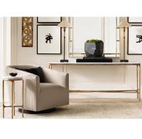 China Modern Bedroom Console Table with Stainless Steel Frame and Glass Top - 1200mm to 2000mm Sizes Available for sale