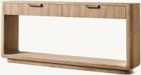 China CT-006 Modern Console Table with Roller Shutter Door Cabinet - 900mm to 2000mm Sizes, Stainless Steel Frame for sale