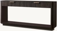 China CT-006 Modern Console Table with Roller Shutter Door Cabinet - 900mm to 2000mm Sizes, Stainless Steel Frame for sale
