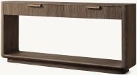 China CT-006 Modern Console Table with Roller Shutter Door Cabinet - 900mm to 2000mm Sizes, Stainless Steel Frame for sale