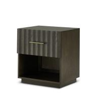 China Nordic Light Luxury Bedside Table BT-1065 | 2170×1770×2360mm Modern Storage Cabinet with Stainless Steel Frame for sale