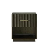 China Nordic Light Luxury Bedside Table BT-1065 | 2170×1770×2360mm Modern Storage Cabinet with Stainless Steel Frame for sale