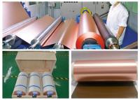 China 1 / 2 OZ High Elongation Copper Foil Sheet Roll , Red / Black Thin Copper Foil for sale