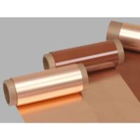 China 0.012-0.070mm Electrolytic Copper Foil , 1N/Mm Copper Thin Sheet for sale