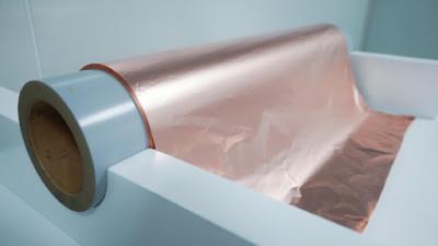 China 4.5μm Double-Sided Bright Lithium Battery Copper Foil for sale