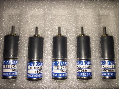 China HE TE - 16KJ2 - 12 - 384 Micro Geared Motor Ryobi 524 16mm 12V / 3mm Shaft for sale