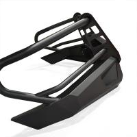 China Off Road 4x4 Pickup Black Steel Front Bumper Bull Bar With LED Lights For Toyota Hilux LC79 for sale