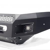 China Powder Coated Truck Bull Bar For Nissan Bumper Ford Front Bar With Two Led Lights for sale