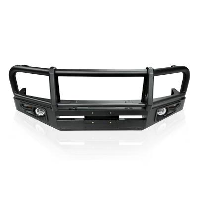 China Steel Bull Bar With Integrated Light 20W 12V 50 000 Hour Lifespan Black Powder Coat Finish For Trucks for sale