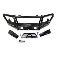 China Off Road 4x4 Accessories Black Steel Front Bumper Bull Bar For Toyota LC76 for sale