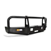 China Off Road 4x4 Accessories Black Steel Front Bumper Bull Bar For Toyota LC76 for sale