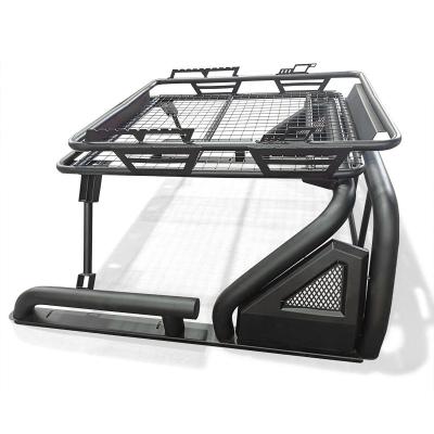 China 4X4 Auto Par Steel Power Coating Pickup Sports Roll Bar With Luggage Box For Toyota Hilux for sale