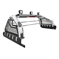 China Off Road Customized Stainless Steel Sport Roll Bar Car Accessories With LED Lights For Hilux Revo for sale