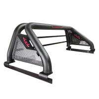 China Off Road Customized Black Steel Sport Roll Bar Car Accessories With Brake Lights For Hilux Navara for sale