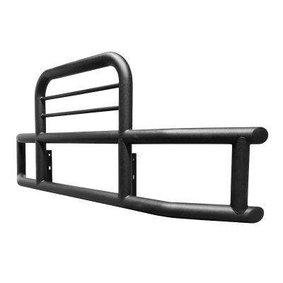 China Front Bumper Guard for Cargo Trucks Steel Deer Guard with Bracket Grill Guard Semi Truck Bumper for sale