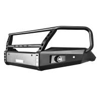 China Newest Design 4x4 Car Accessories Steel Power Coating Front Bumper Bull Bar For Toyota LC300 for sale