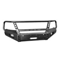 China Newest Design 4x4 Car Accessories Steel Power Coating Front Bumper Bull Bar For Toyota LC300 for sale